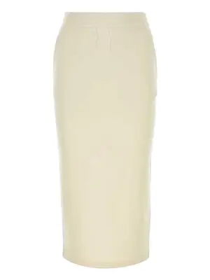 Prada PRADA Cotton Midi Skirt Yellow