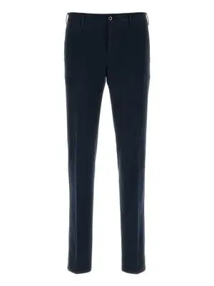 PT TORINO PT TORINO Stretch Cotton Tailored Trousers Blue