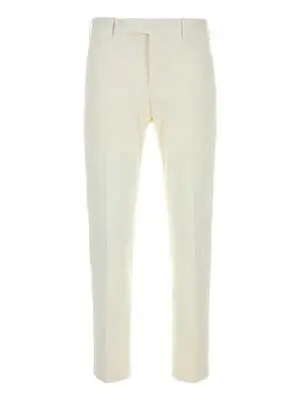 PT TORINO PT TORINO Stretch Cotton Tailored Trousers White