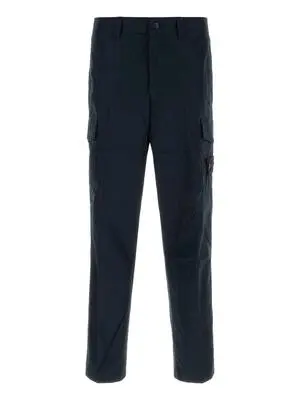 Stone Island Cotton Cargo Pants - Blue