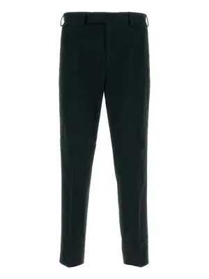 PT TORINO Stretch Cotton Tailored Trousers - Black