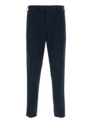PT TORINO Stretch Cotton Tailored Trousers - Blue