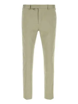 PT TORINO PT TORINO Stretch Cotton Tailored Trousers Green