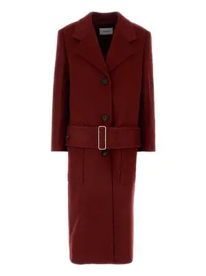 FERRAGAMO Wool-cashmere Blend Jacket With Viscose Lining - Red