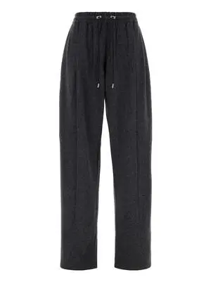 Prada Wool-cashmere Blend Trousers - Grey