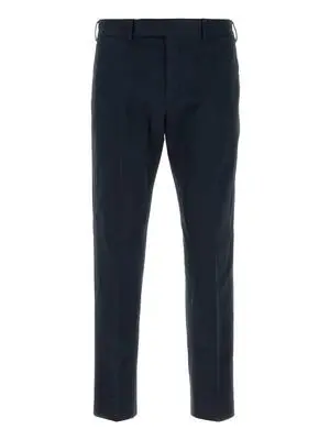 PT TORINO Stretch Cotton Tailored Trousers - Blue