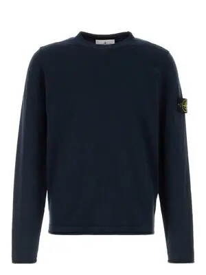 Stone Island Cotton-blend Crewneck Sweater - Blue