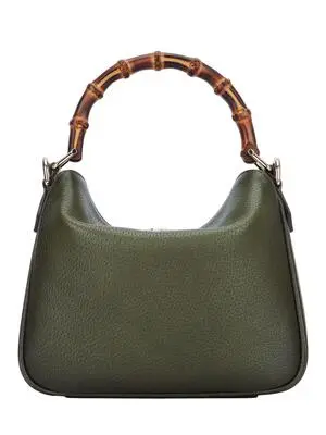 Gucci GUCCI Bamboo Handle Hobo Bag Green