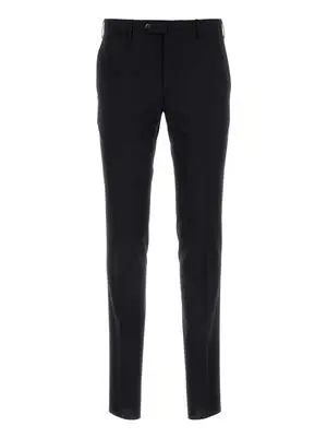 PT TORINO Stretch Wool Tailored Trousers - Blue