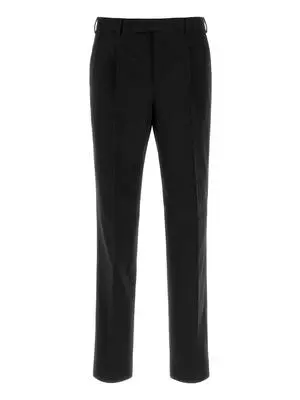 PT TORINO 100% Virgin Wool Tailored Pants - Black