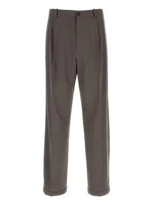 THE ROW 100% Wool Tailored Trousers - Brown