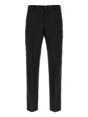 PT TORINO Michael Wool-linen Pants - Black