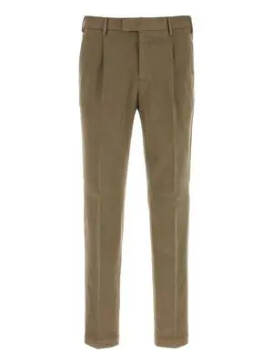 PT TORINO Stretch Cotton Trousers - Brown