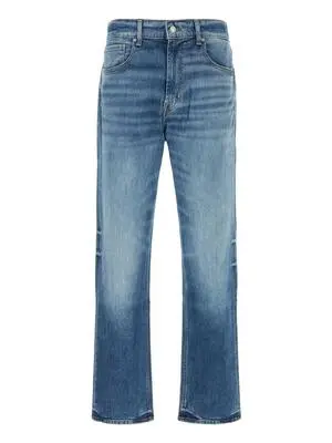 Seven For All Mankind Stretch Denim Jeans - Blue