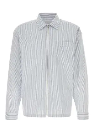 Prada Embroidered Poplin Shirt For - Stripped