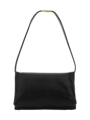 Marni Leather Prisma Mini Shoulder Handbag 21 Cm - Black