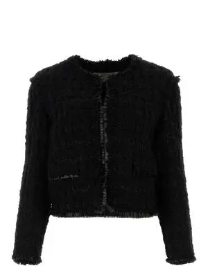Tory Burch Textured Tweed Blazer - Black
