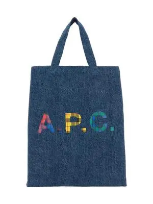 A.p.c. Denim Shopping Tote - Blue