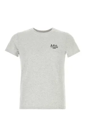 A.p.c. A.P.C. Melange Cotton T-Shirt Grey