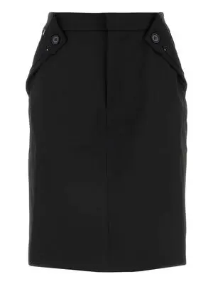 Coperni Stretch Polyester Blend Mini Skirt - Black