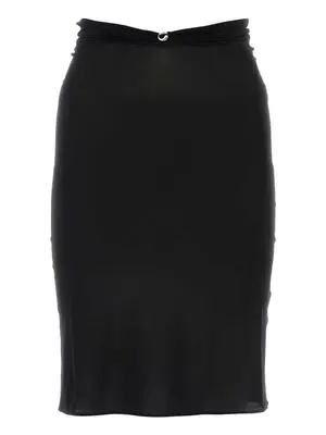 COPERNI COPERNI Stretch Nylon Triangle Mini Skirt