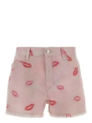 Isabel Marant Étoile ISABEL MARANT ETOILE Printed Denim Shorts Printed