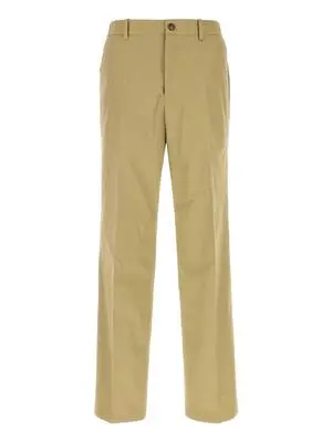 A.p.c. Dylan Cotton Straight Leg Trousers - Green