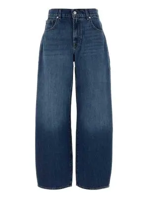 Seven For All Mankind Bonnie Wide Leg Jeans - Blue