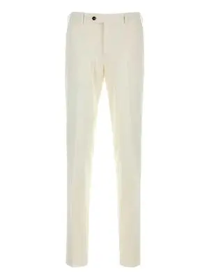 PT TORINO Stretch Cotton Blend Style Joggers - White