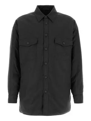 MAISON MARGIELA Cotton-wool Reversible Shirt For - Grey