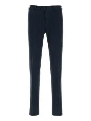 PT TORINO Stretch Cotton Cashmere Blend Trousers - Blue