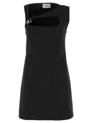 Coperni Stretch Fitted Mini Dress With Cut-out Detail - Black