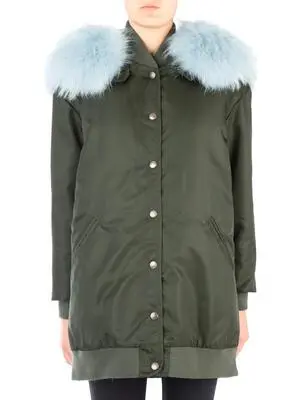 Mr & Mrs Italy Fur Trimmed Bomber Jacket - 3159