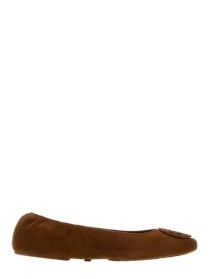 TORY BURCH Tory Burch Minnie Suede Ballerinas