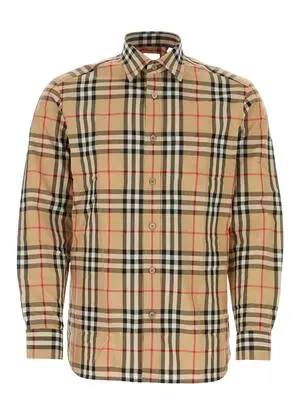 Burberry Embroidered Poplin Shirt For - Printed