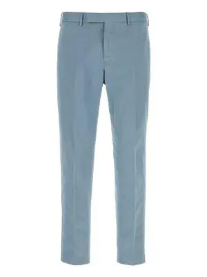 PT TORINO PT TORINO Stretch Cotton Trousers Light Blue