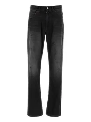 MAISON MARGIELA Straight Leg Denim Jeans - Black