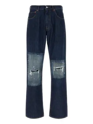 MAISON MARGIELA Mm6 Maison Margiela Men's Cotton Denim Jeans Blue
