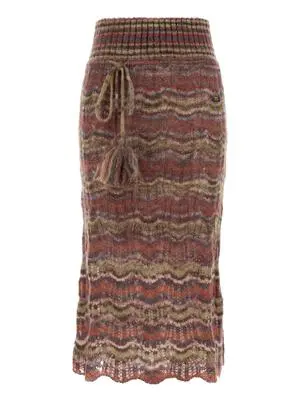 VIVIENNE WESTWOOD Vivienne Westwood Flora Mohair-Blend Maxi Skirt