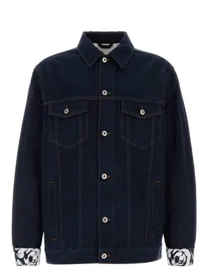 Burberry Denim Jacket With Classic Collar - Blue