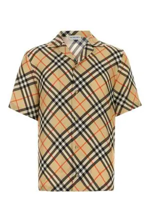 Burberry Printed Silk Shirt - Checked