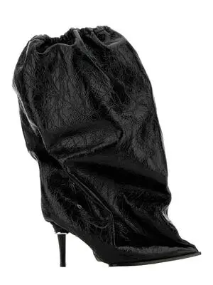 Alexander McQueen 10.5 Cm Heel Leather Ankle Boots - Black