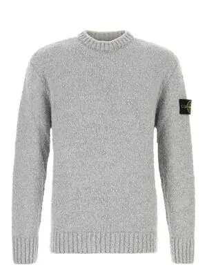 Stone Island Wool Blend Crew Neck Sweater - Grey