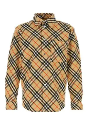 Burberry Embroidered Flannel Shirt For - Checked