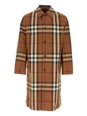 BURBERRY Burberry Embroidered Reversible Cotton Overcoat