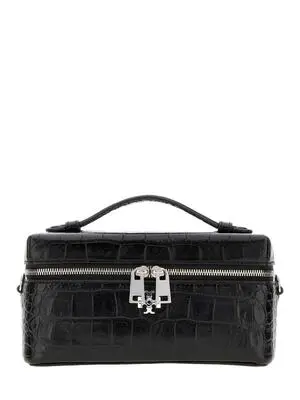 Tory Burch Charlie Vanity Handbag - Black