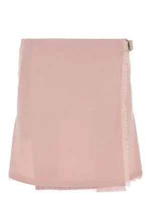 Burberry Wool Mini Skirt - Pink