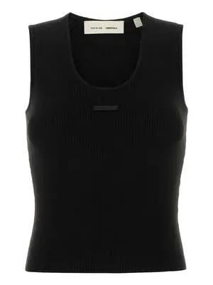 Fear Of God FEAR OF GOD ESSENTIALS Ribbed Sleeveless Tank Top Black