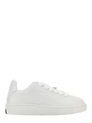 Burberry Leather Box Sneakers - White