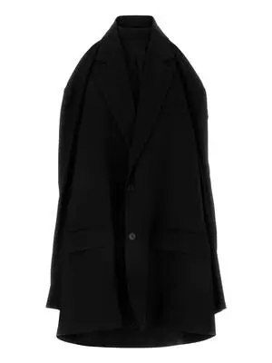 Balenciaga Viscose-wool Blazer Dress - Black